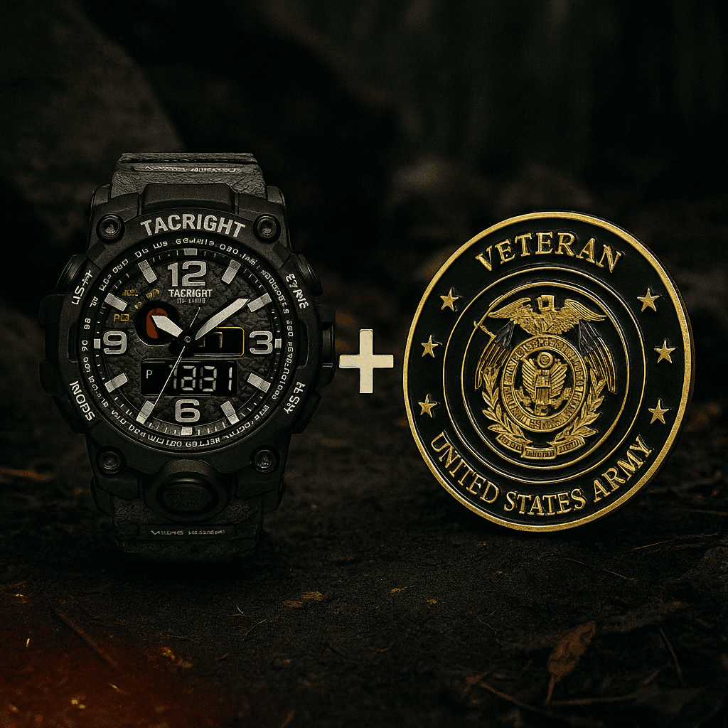 FREE Military Watch + Veteran Coin